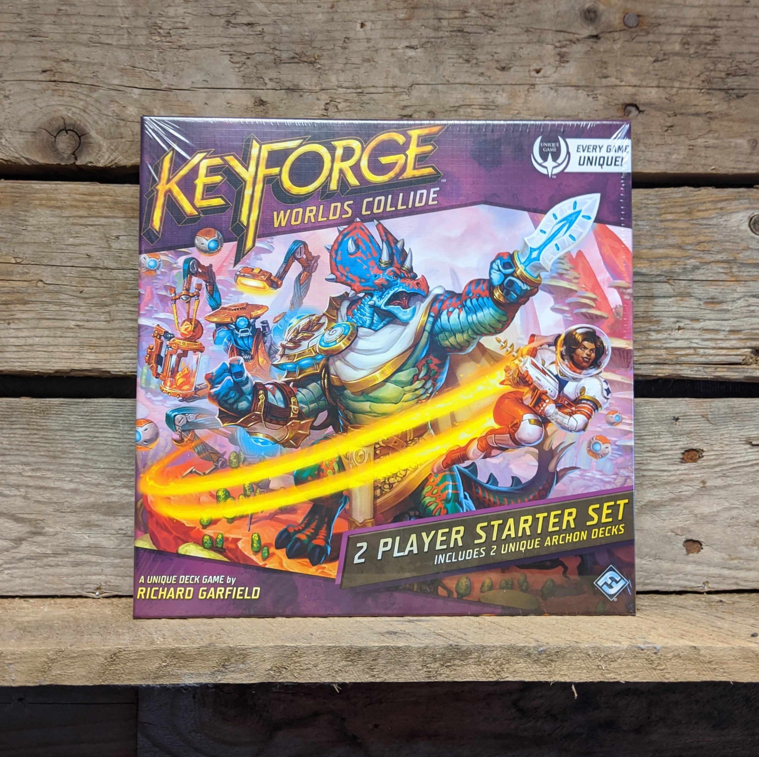 Keyforge: Worlds Collide Two Player Starter Set | Shop BoardwalkPTBO